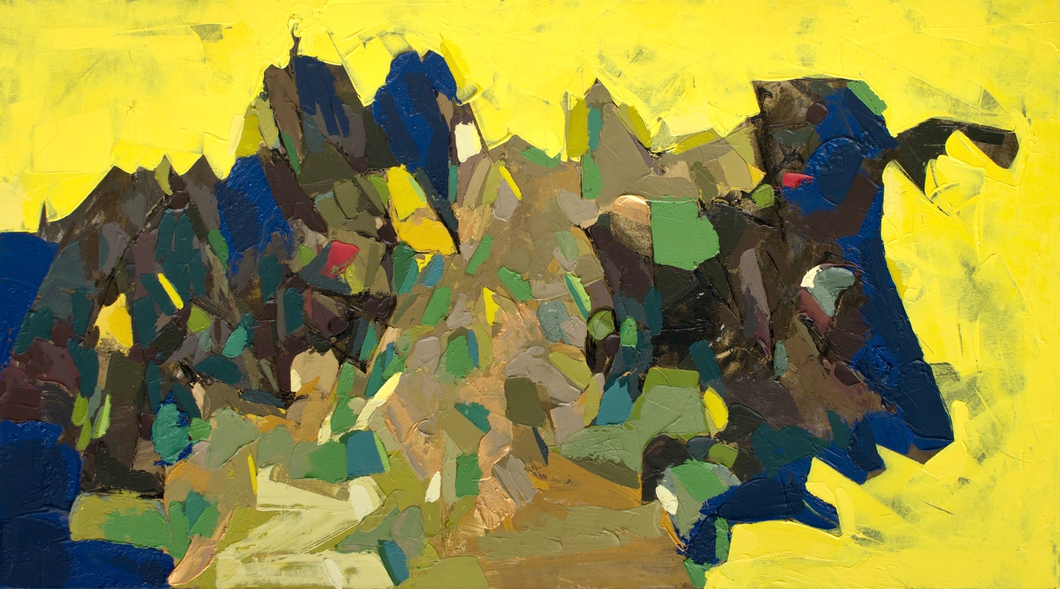 Buy Original Yellow Fields Painting online By Nitish Bhattacharjee | Eikowa