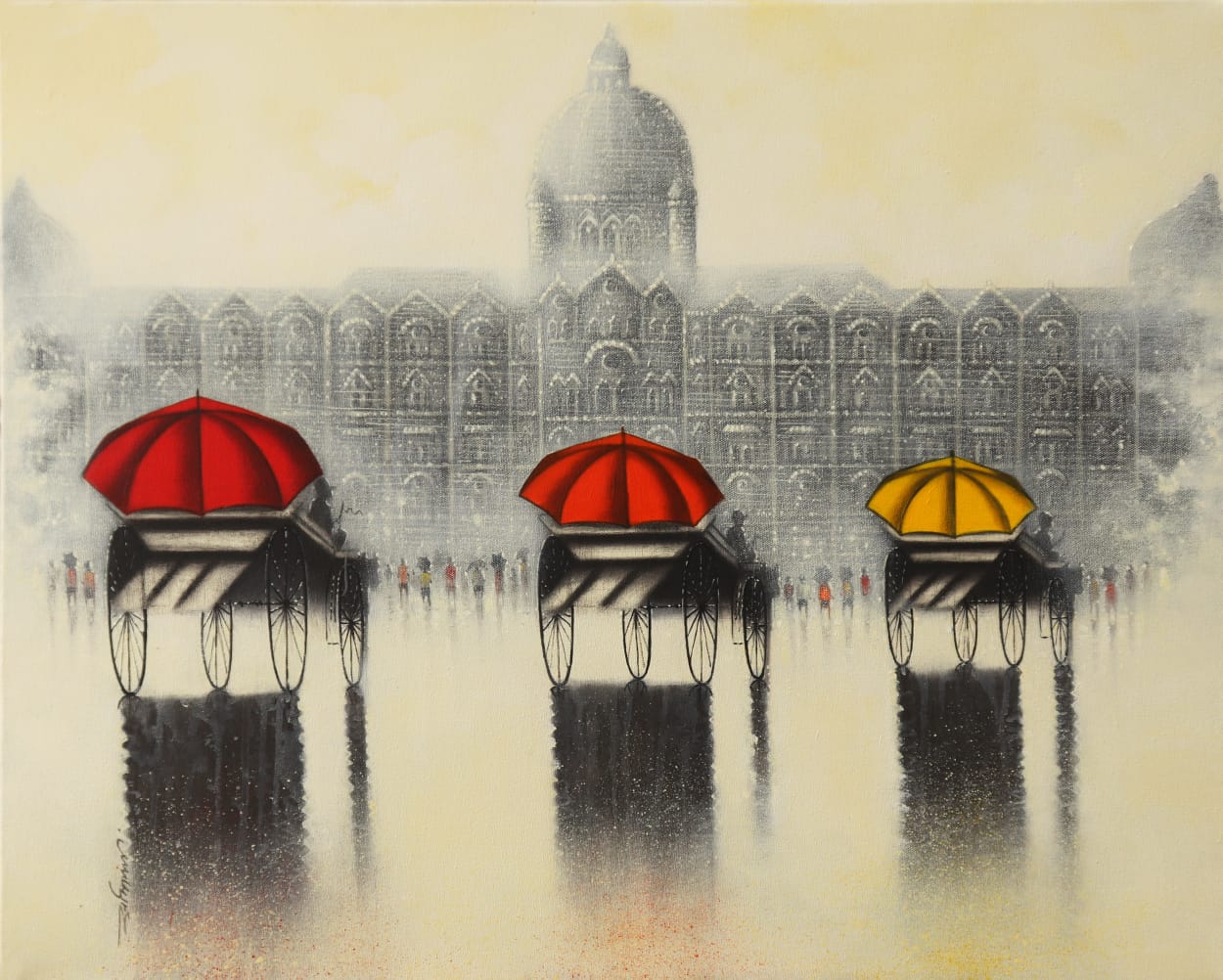 Buy Original Rhythmic Monsoon Ride 4 Painting online By Somnath Bothe ...