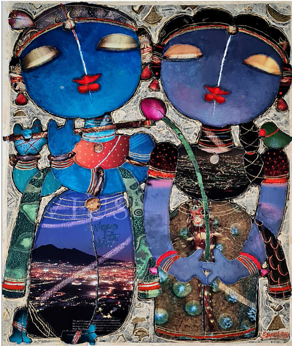 Buy Original Radha Krishna 1 Painting online By G Subramanian | Eikowa