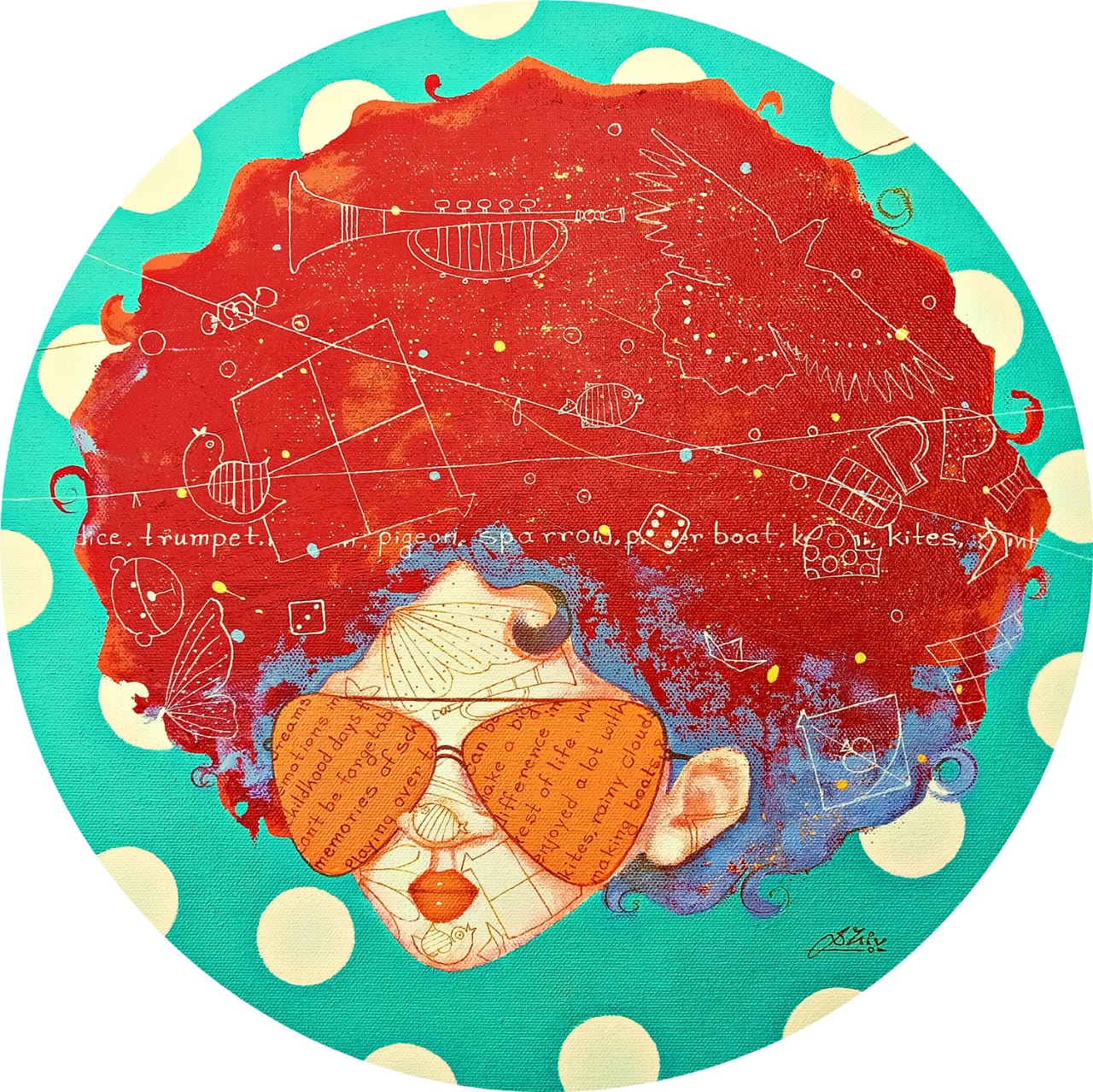 Buy Original Childhood -3 Painting online By Shiv Kumar Soni | Eikowa