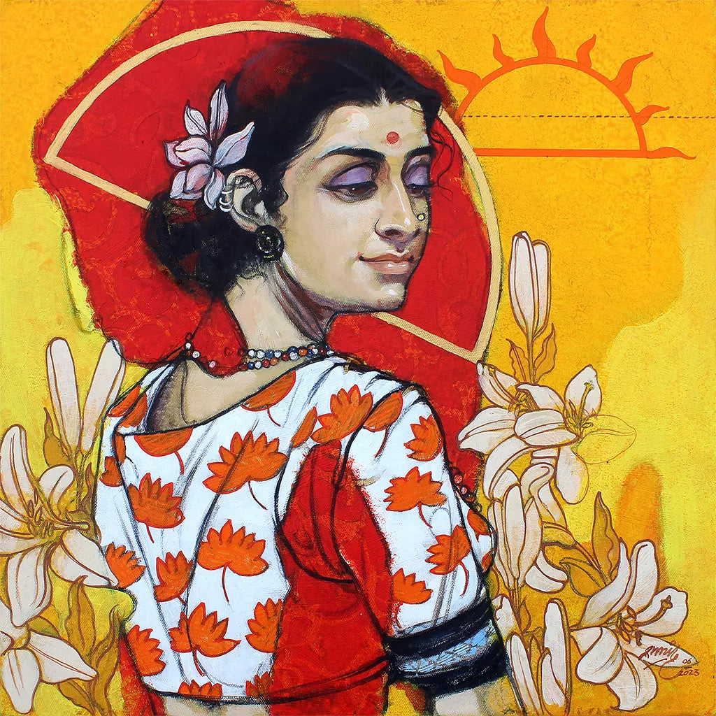 Buy Original Nisha (Beauty Series) Painting online By Ramchandra ...