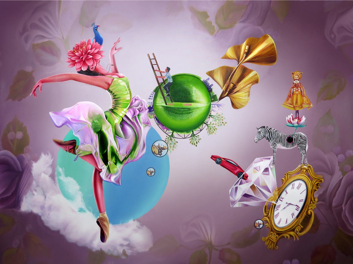 Buy Original Dancing in the Sky Painting online By Suraj Kumar Kashi ...