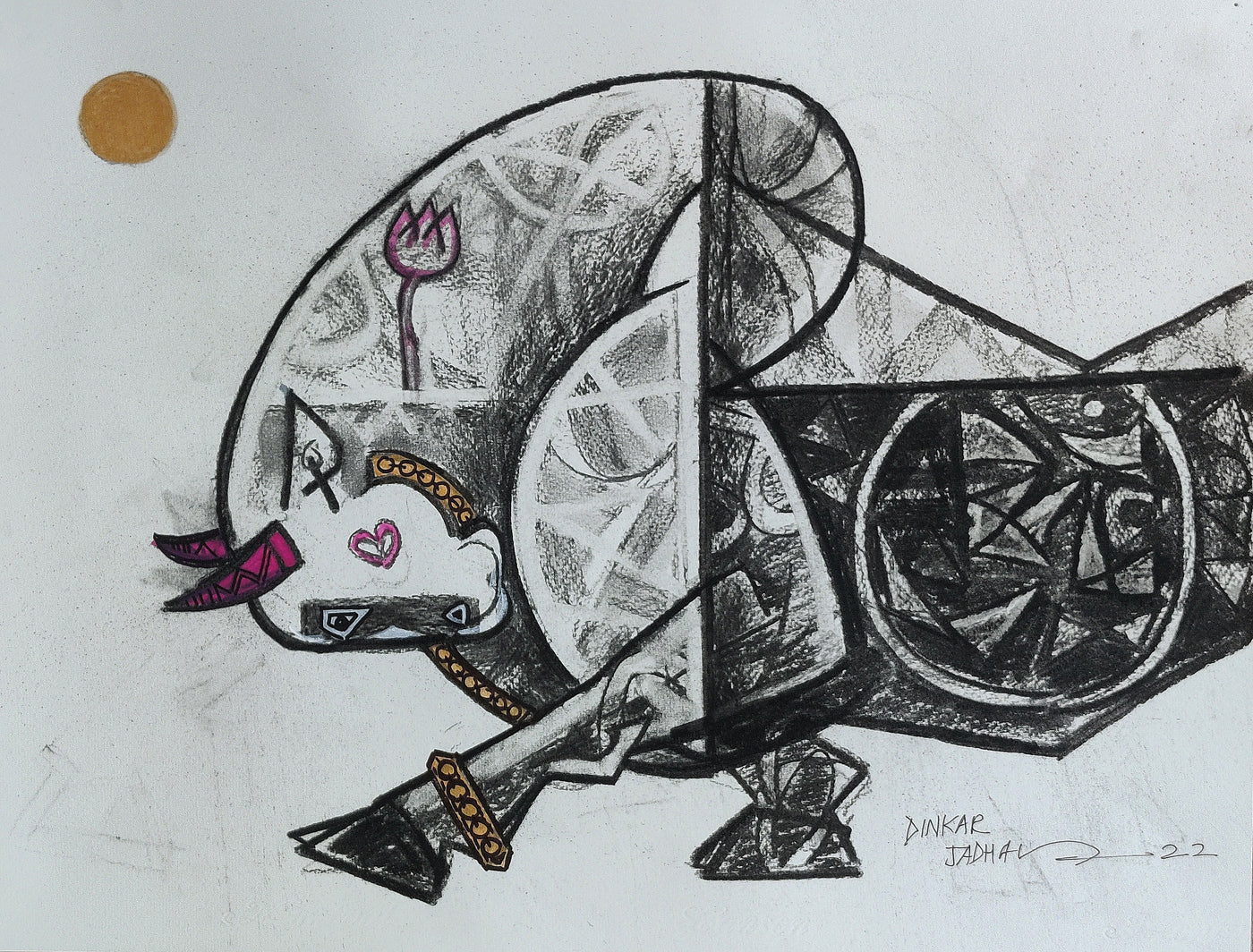 Buy Original Drawing -19 Painting online By Dinkar Jadhav | Eikowa