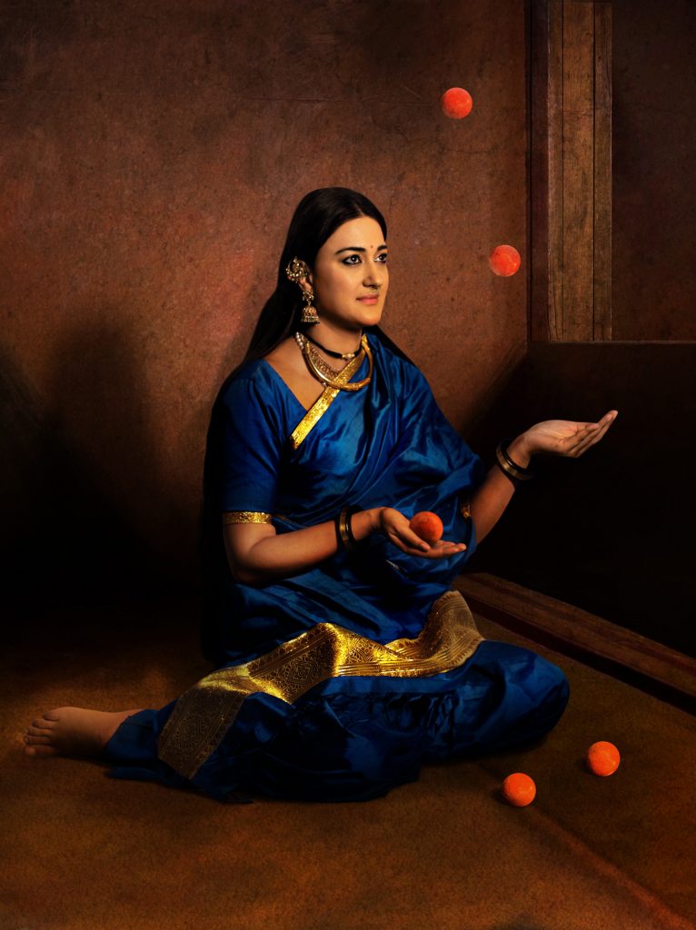 Buy Original Lady Juggler Raja Ravi Verma Painting online By Rohit ...